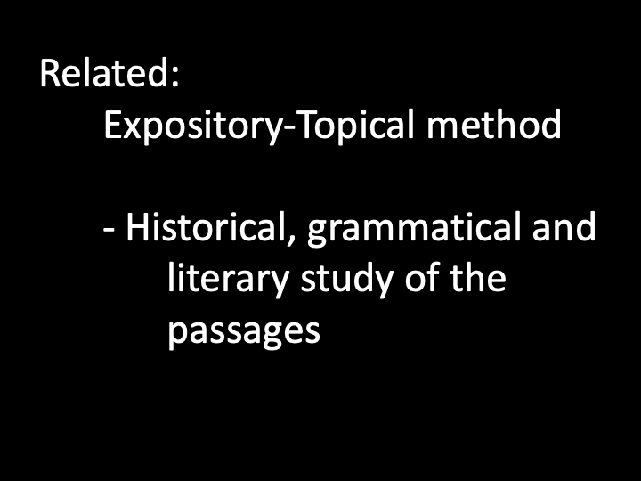 Preaching, Preparation, & Presentation: Slides: Session 8 Topical Preaching | CLI